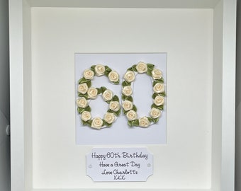 Personalised Box Frame, 60th Birthday Gift, Personalised 60th Box Frame ...
