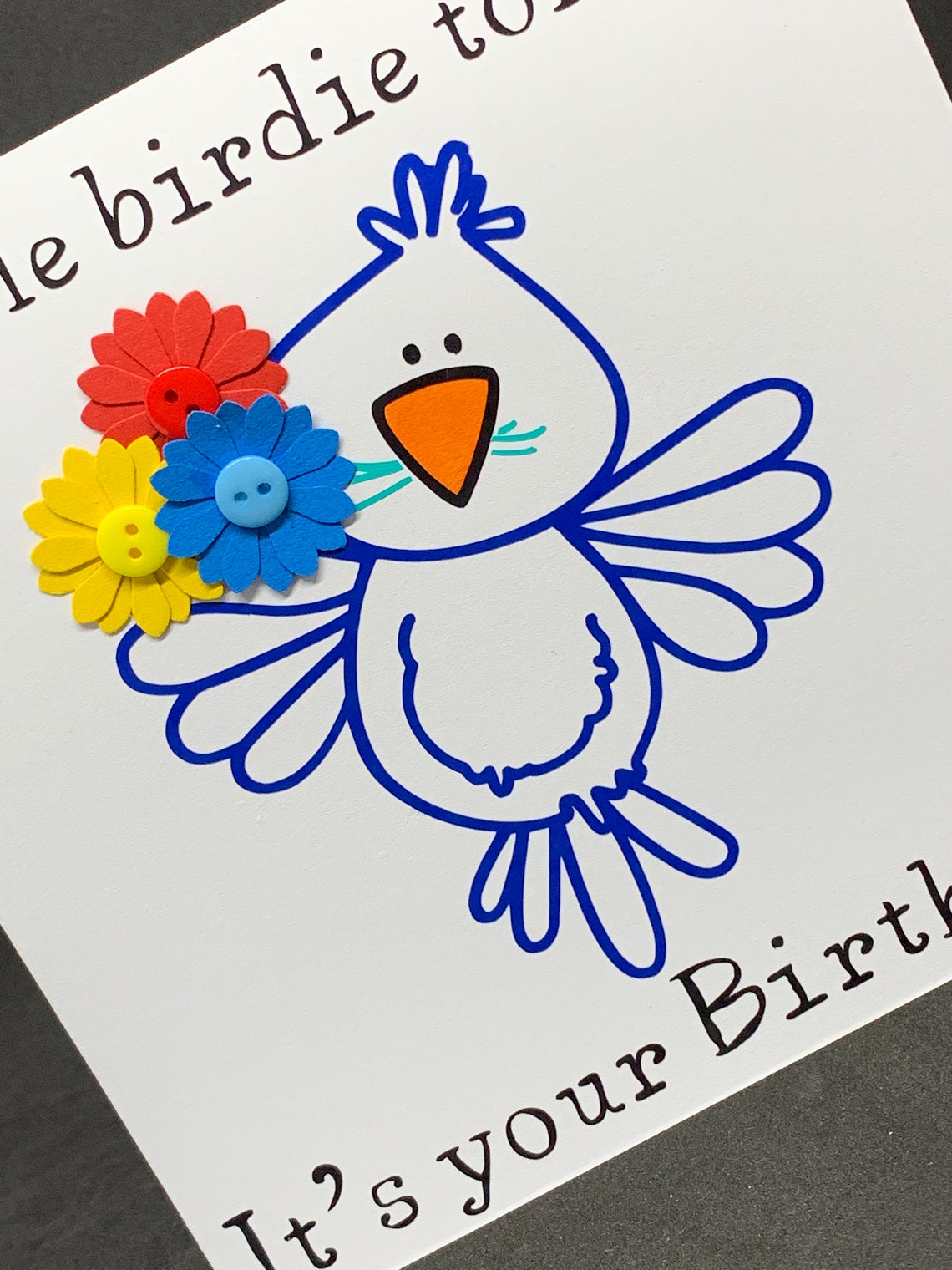Happy Birthday Card A Little Birdie Told Me It's Your - Etsy