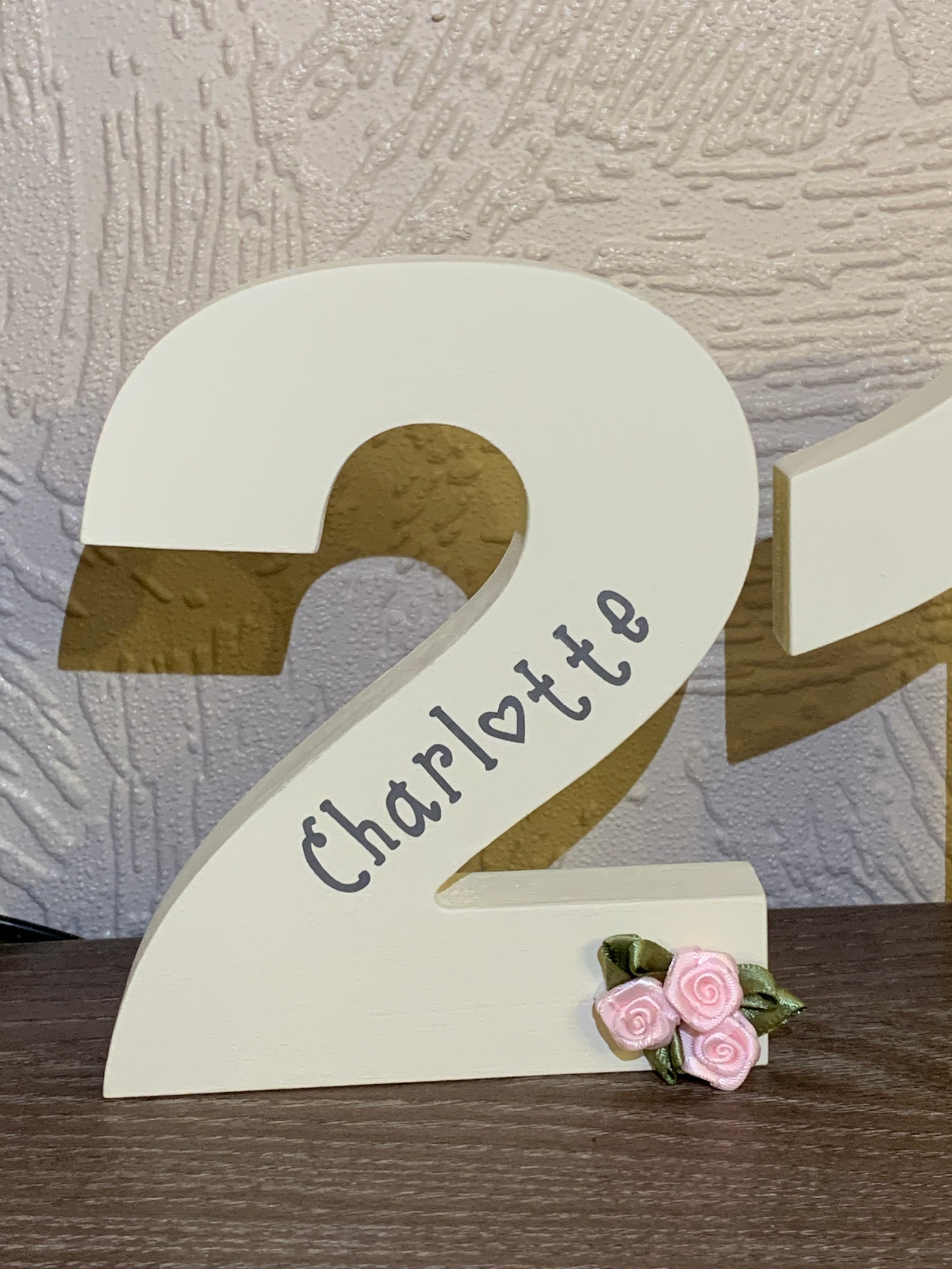 Personalised Free Standing Wooden Numbers Wooden 21st for | Etsy UK