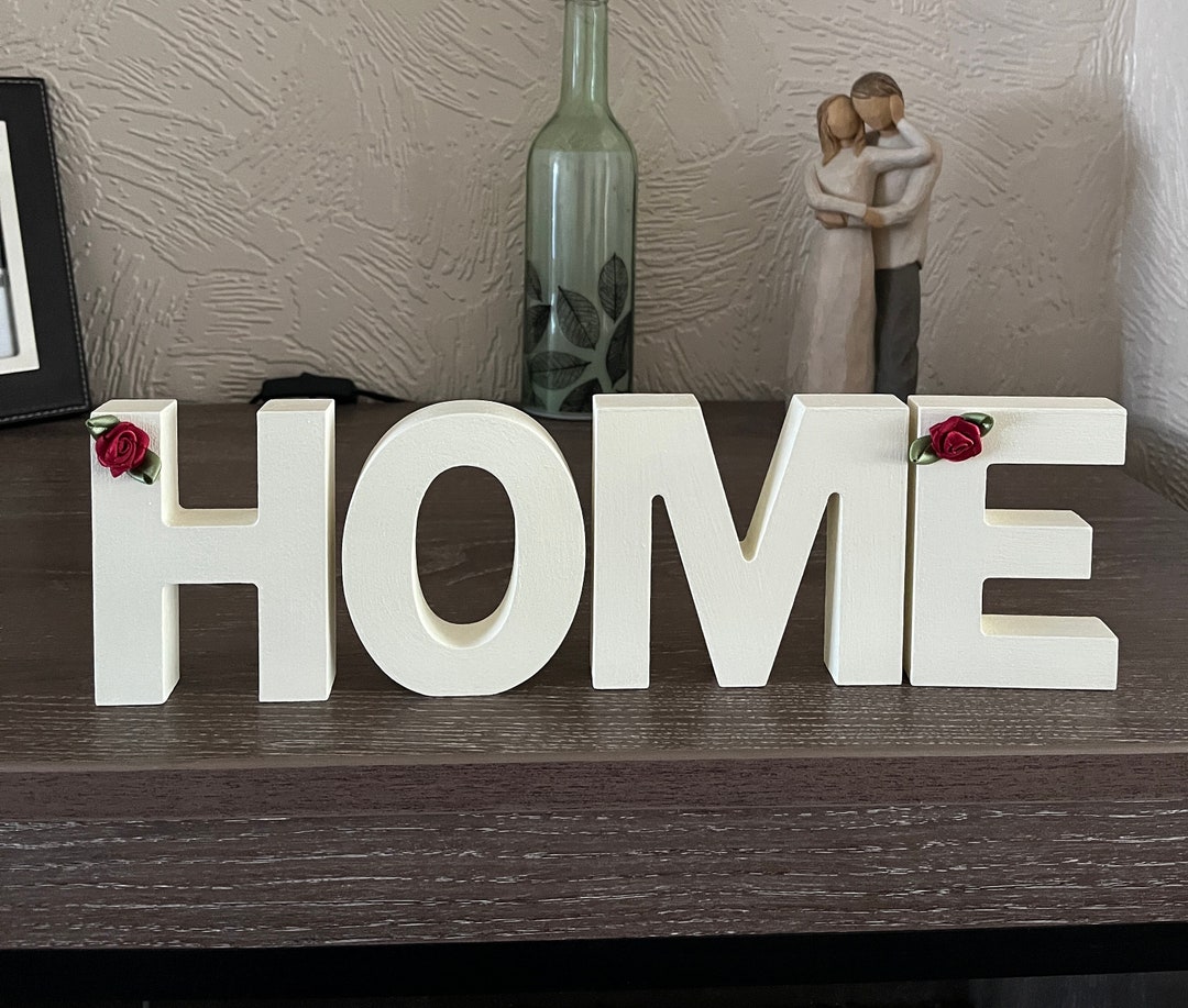 Freestanding Wooden HOME Letters, Home Decor, New Home Gift, - Etsy