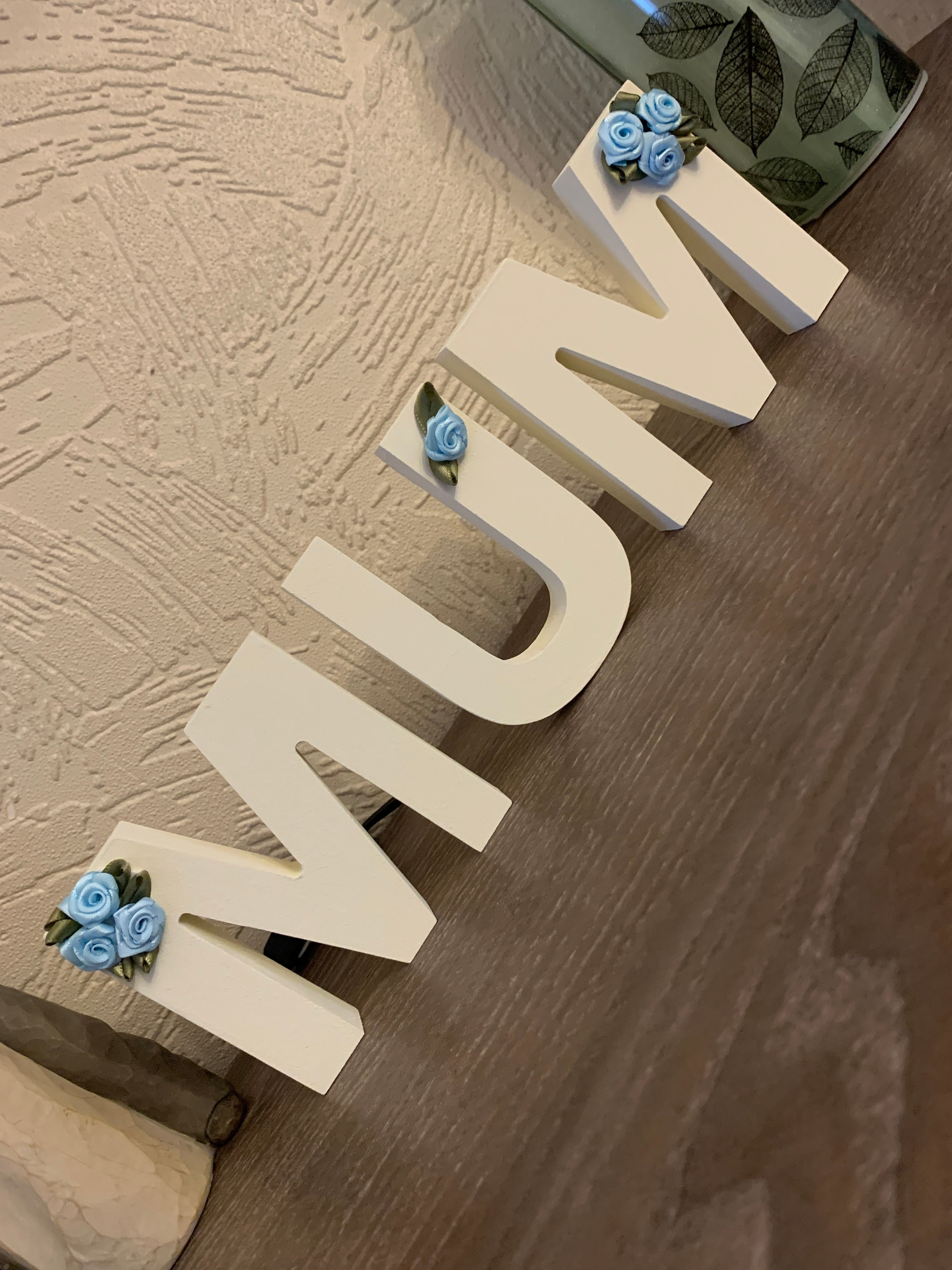 Freestanding Wooden Mum Letter set Wooden Name Letters Mum | Etsy
