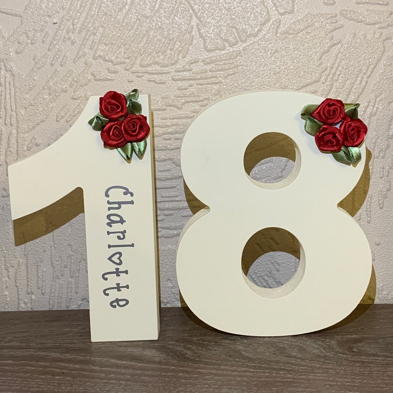 Wooden Numbers - Etsy