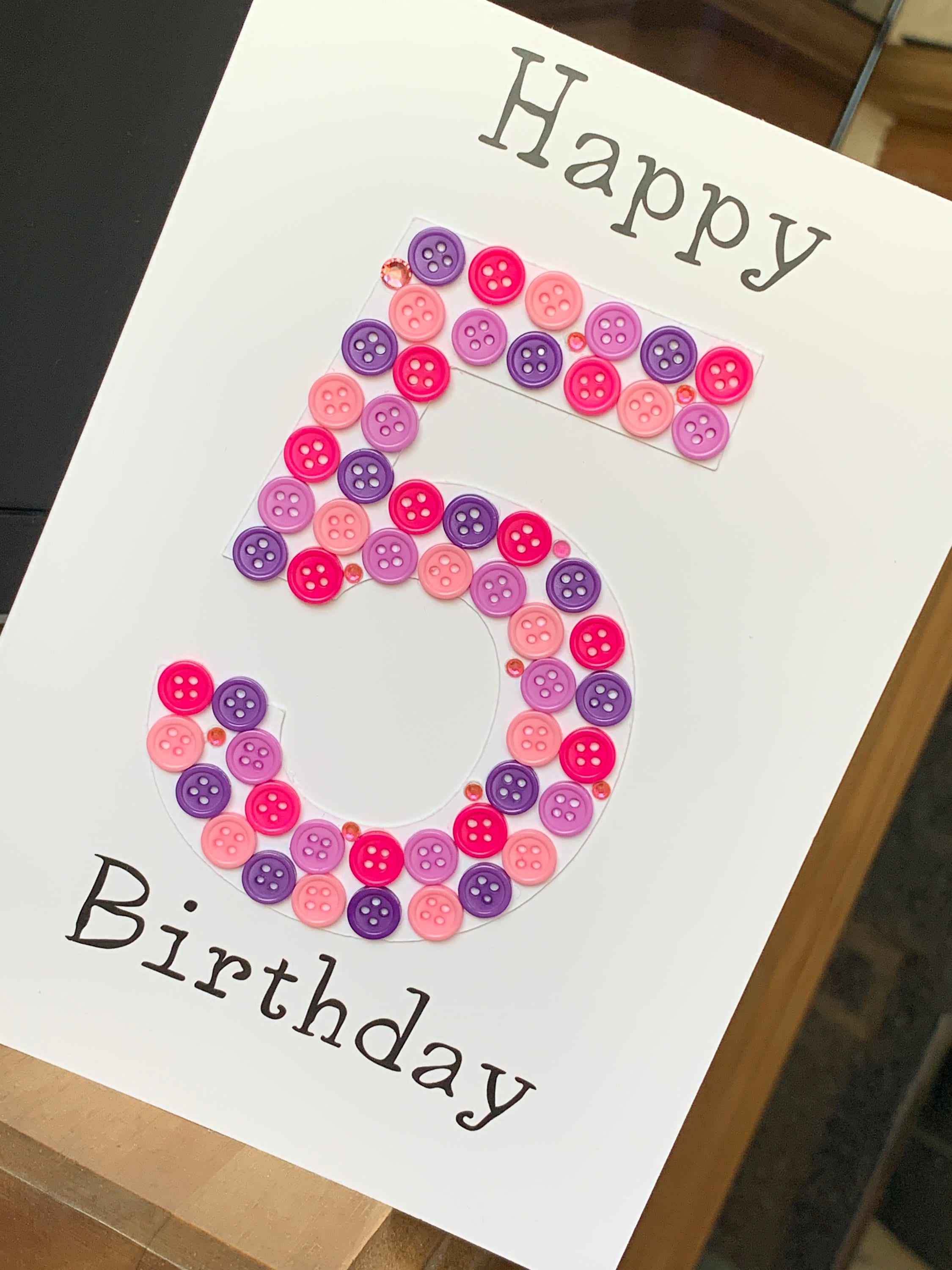 Happy 5th Birthday Card Personalised Birthday Card 5th | Etsy UK