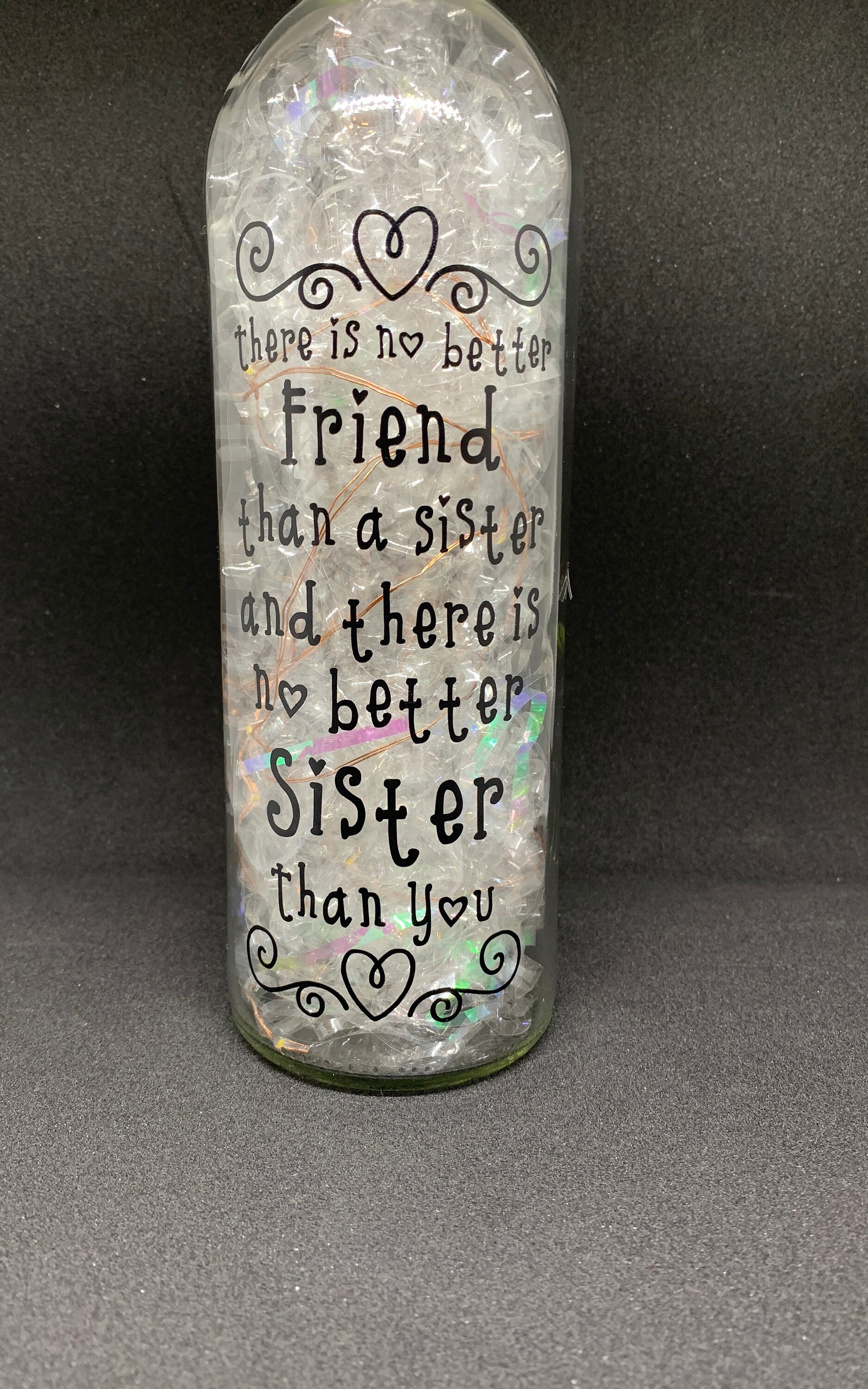 Personalised Sister Quote Bottle Best Friend Sister Love - Etsy