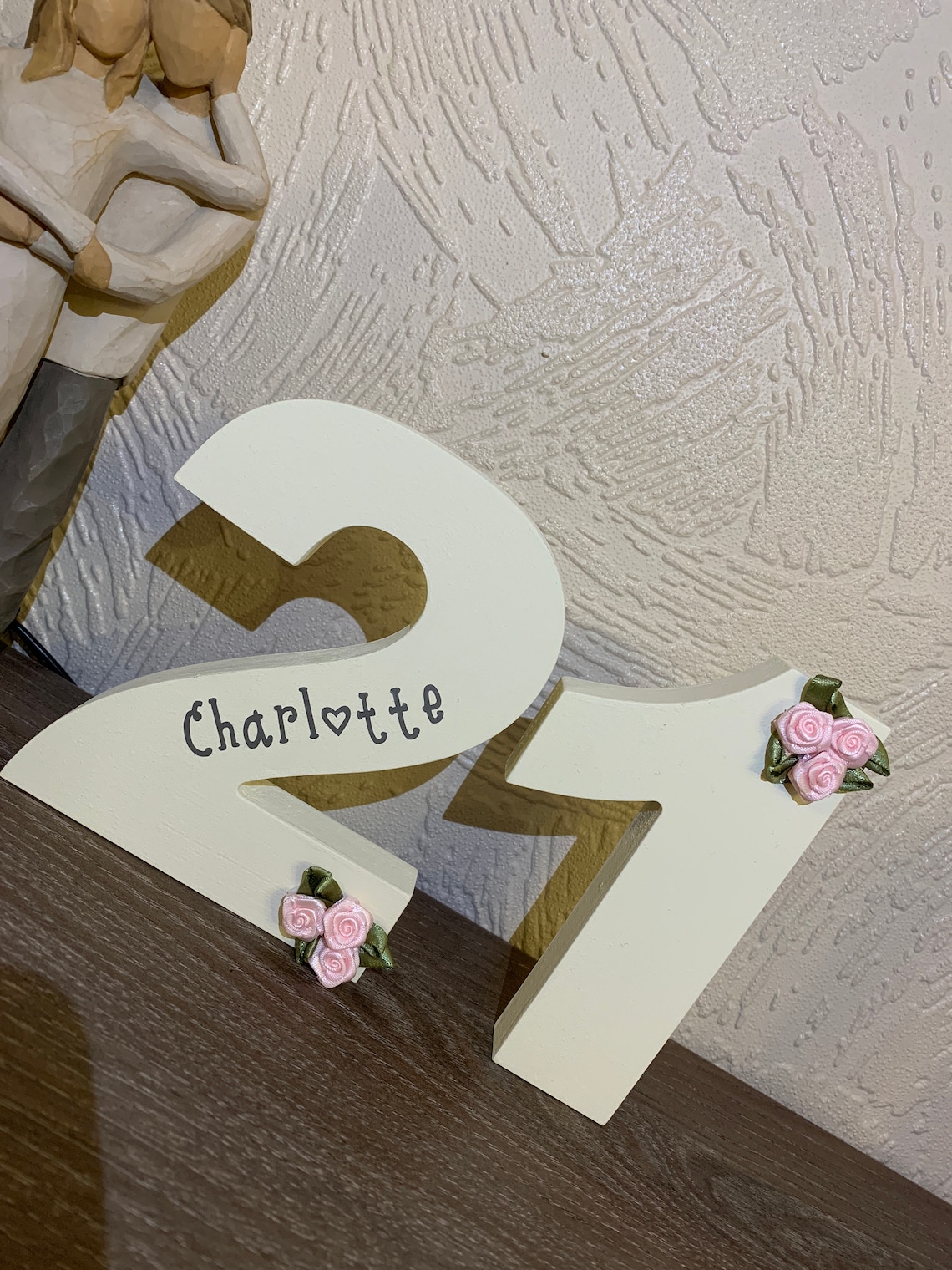 Personalised Free Standing Wooden Numbers Wooden 21st for | Etsy UK