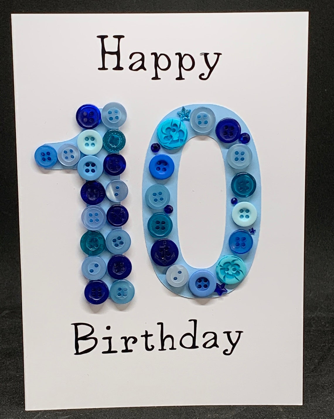 Happy 10th Birthday Card Personalised 10th Birthday Card | Etsy