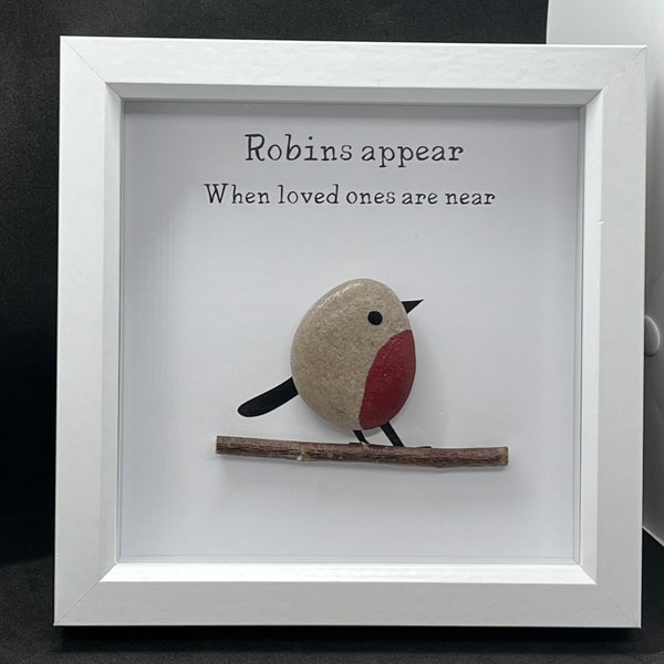 Robin Pebble Art - Etsy UK
