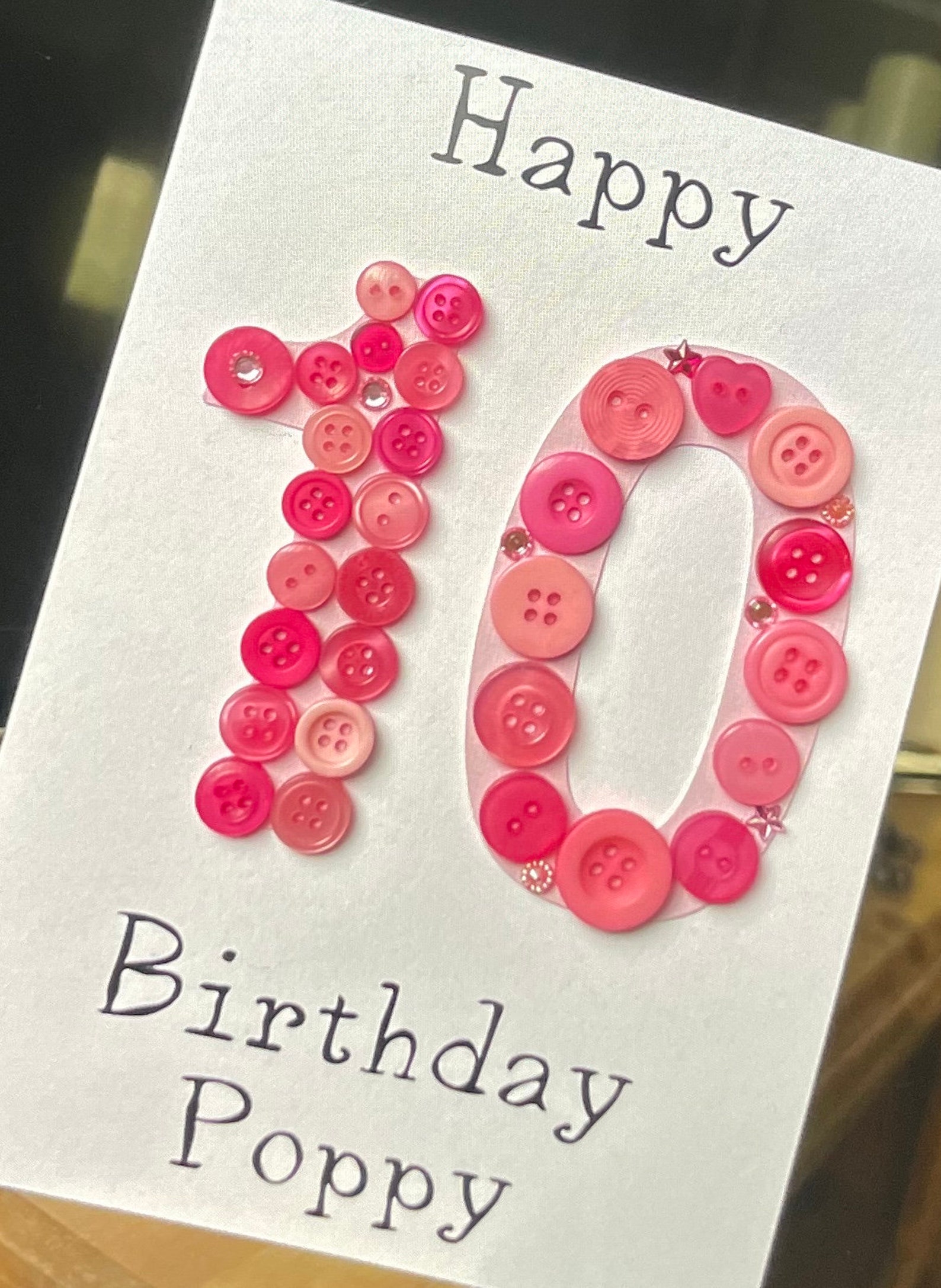 Happy 10th Birthday Card Personalised 10th Birthday Card - Etsy UK