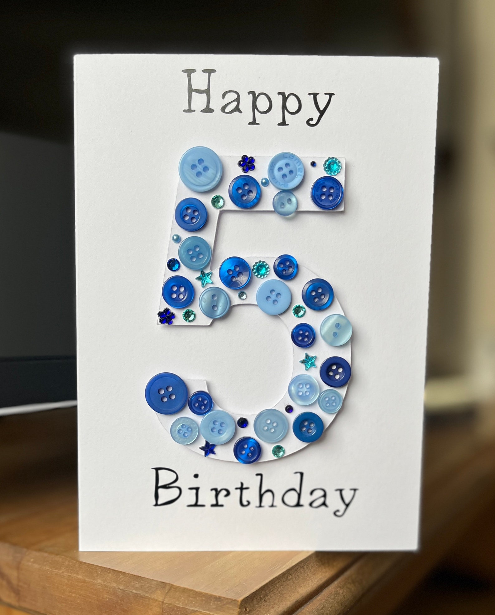 Happy 5th Birthday Card Personalised Birthday Card 5th - Etsy UK
