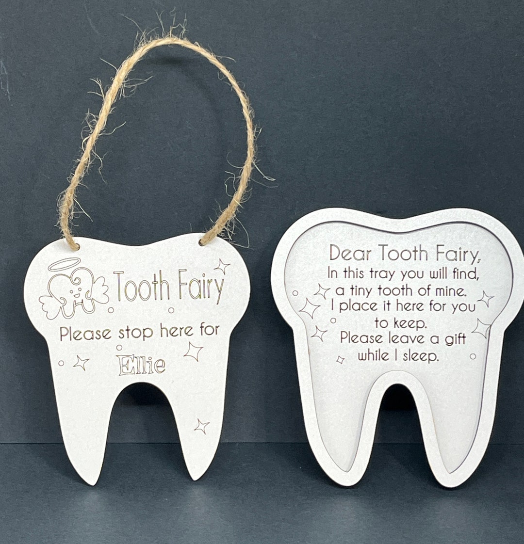Tooth Fairy Door Hanger and Tooth Fairy Tooth Tray, Tooth Fairy Kit, - Etsy