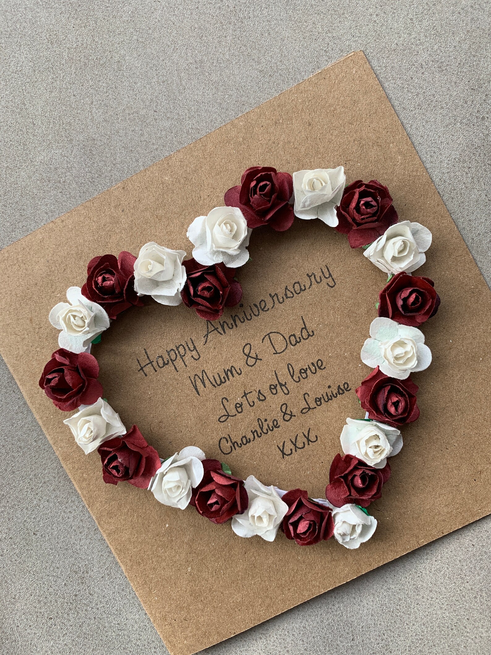 Happy Anniversary Card Personalised Ruby Wedding Anniversary - Etsy UK