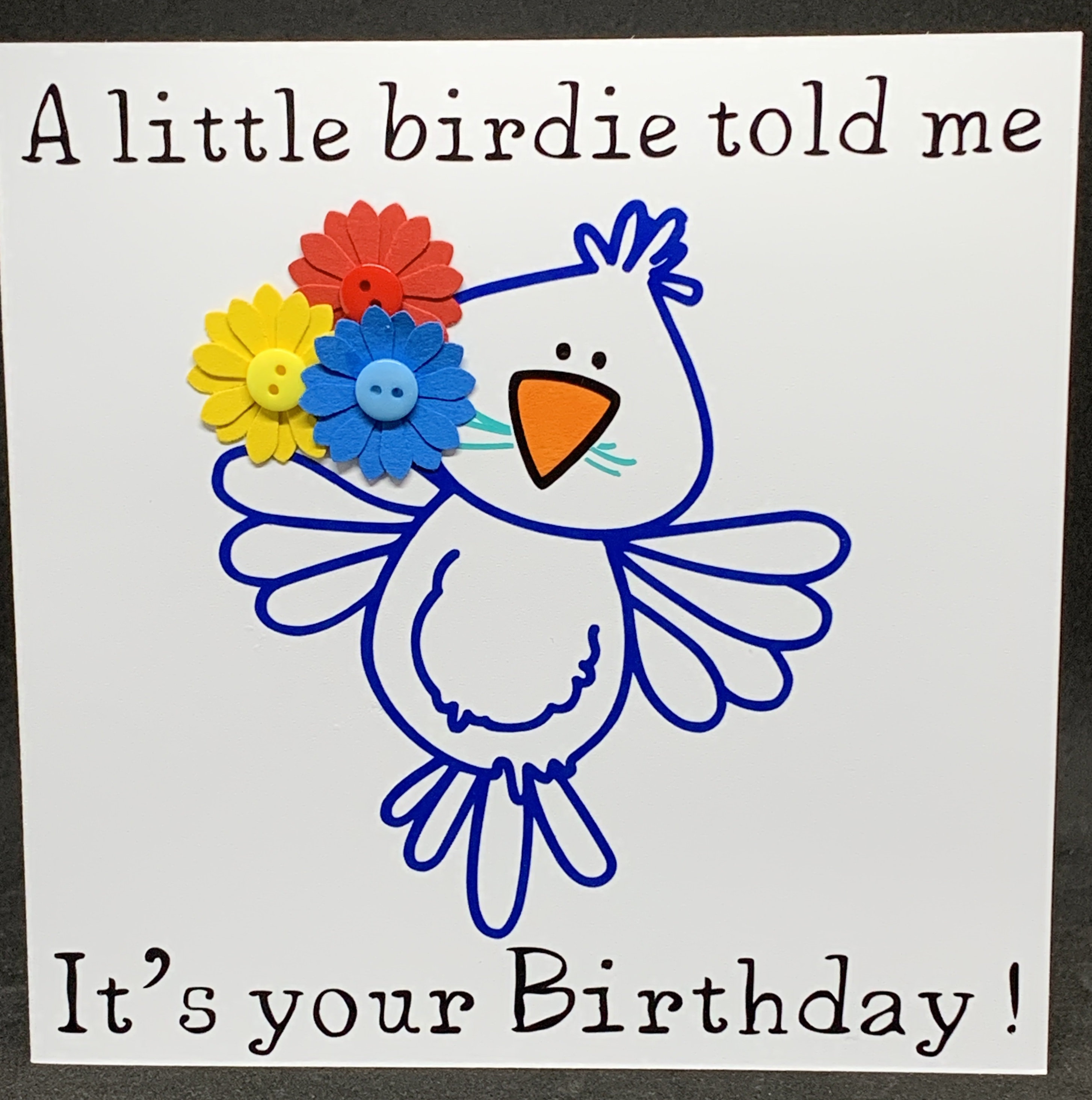 Happy Birthday Card A Little Birdie Told Me It's Your - Etsy