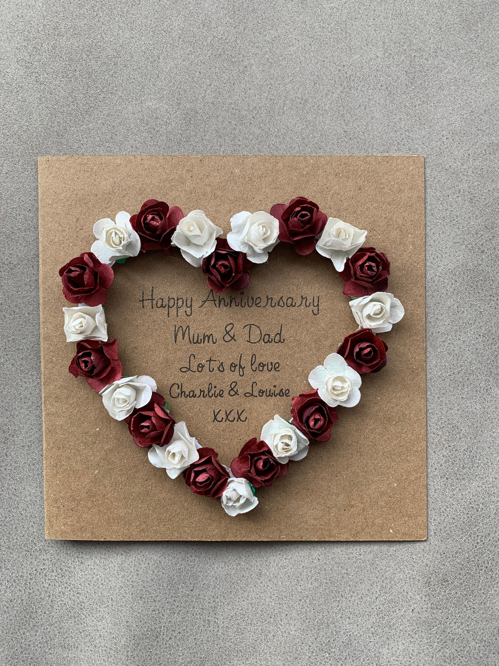 Happy Anniversary Card Personalised Ruby Wedding Anniversary - Etsy UK