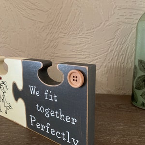 Free Standing Puzzle Piece, We Fit Together Perfectly Puzzle Piece ...