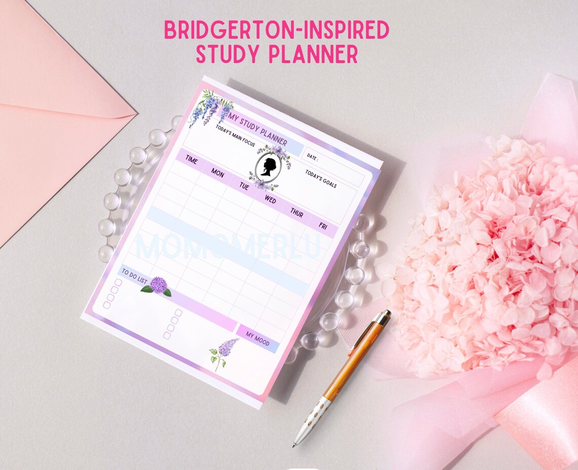 BRIDGERTON INSPIRED Student Planner Printable Pages Instant Download ...