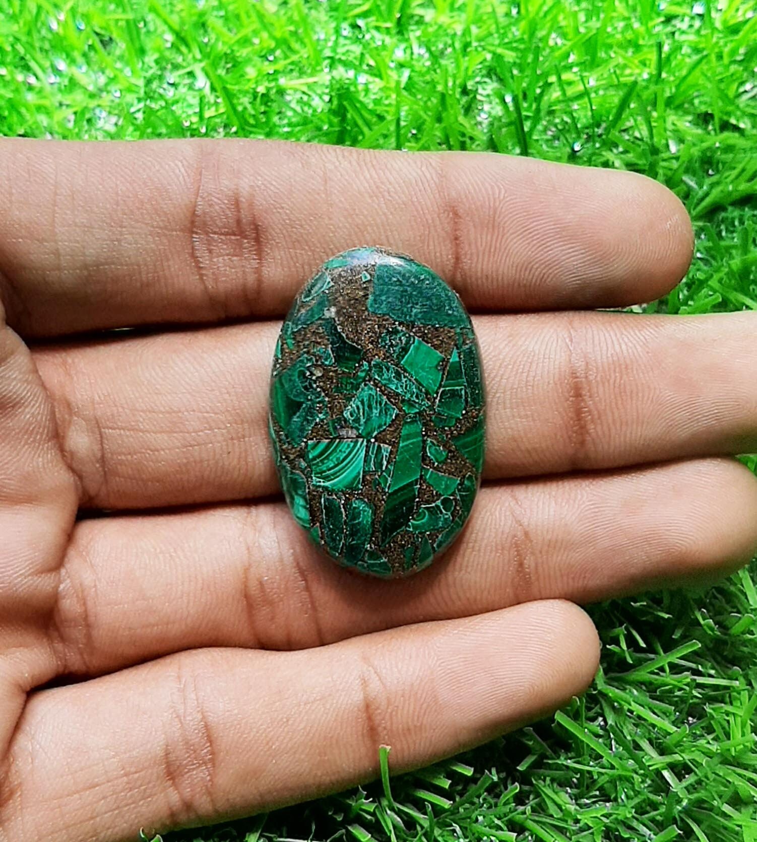Copper Malachite Copper Malachite Cabochon Copper | Etsy