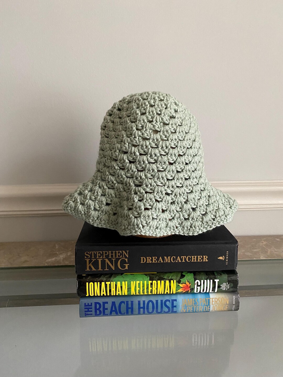 Sage Green Granny Stitch Bucket Hat - Etsy