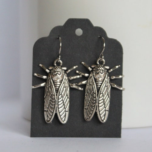 Stainless Steel Cicada Wings Dangle Earrings | Etsy