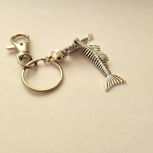 Mermaid Skeleton Fiji Mermaid Keychain Ring and Clip - Etsy