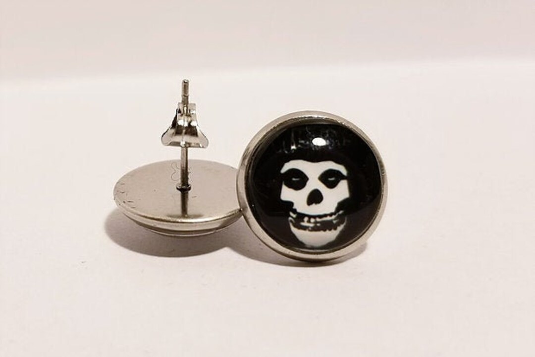 Crimson Skull Misfits Logo Glen Danzig Stainless Steel Glass Etsy