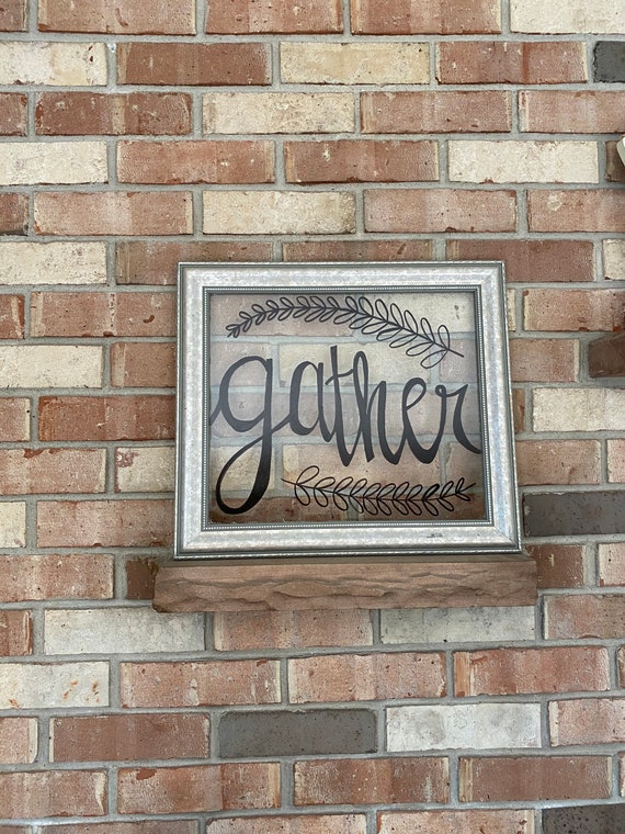 Gather Silver Frame Wall Decor Home Decor Repurposed Frame | Etsy UK