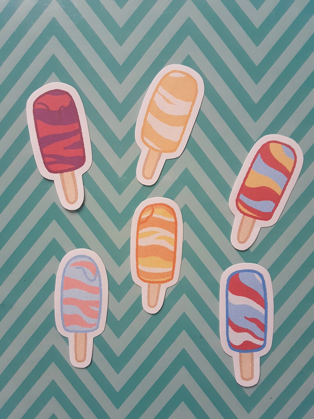 6pc Cute Kawaii Popsicle Sticker Set - Etsy