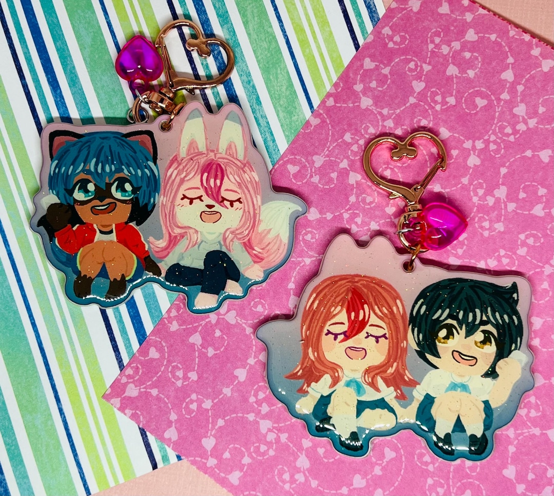 Bna:night Running Michiru & Nazuna Keychain - Etsy