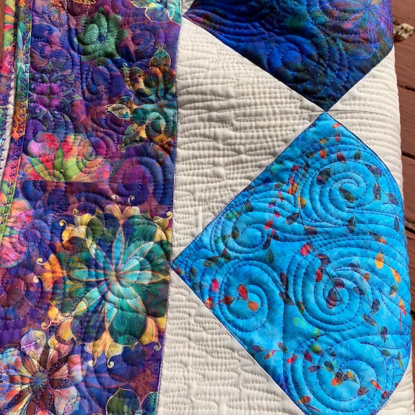 Rainbow Colors Quilt - Etsy