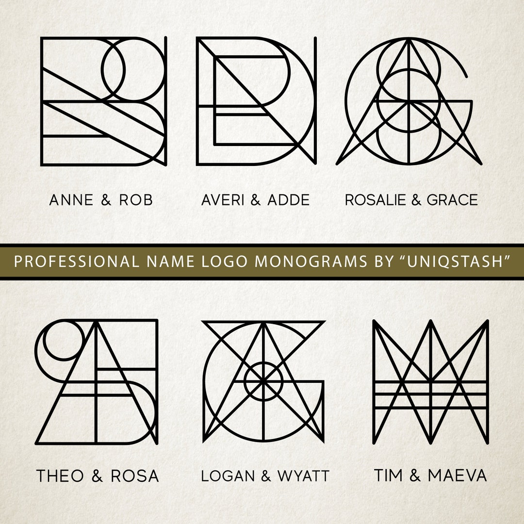 Custom Name Logo Design. Personalised Minimalistic Tattoo, Couples ...