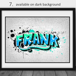 Custom Graffiti Name Print: Personalized Street Art Poster (digital ...