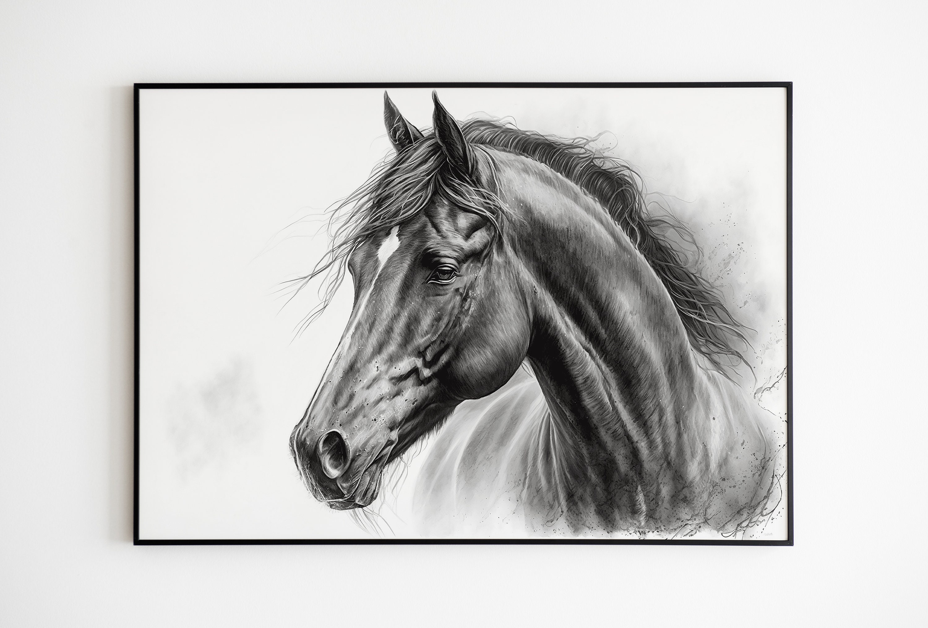 Charcoal Drawings Of Horses
