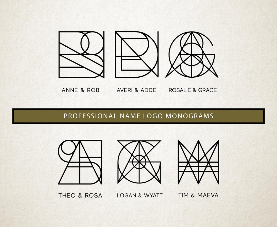 Custom Name Logo Design. Personalised Minimalistic Tattoo, Couples ...