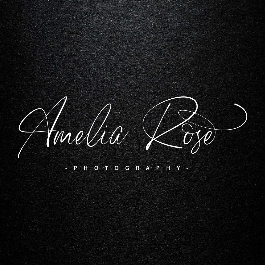 Personalised Photography Signature Logo. Custom Name Logo Signature ...