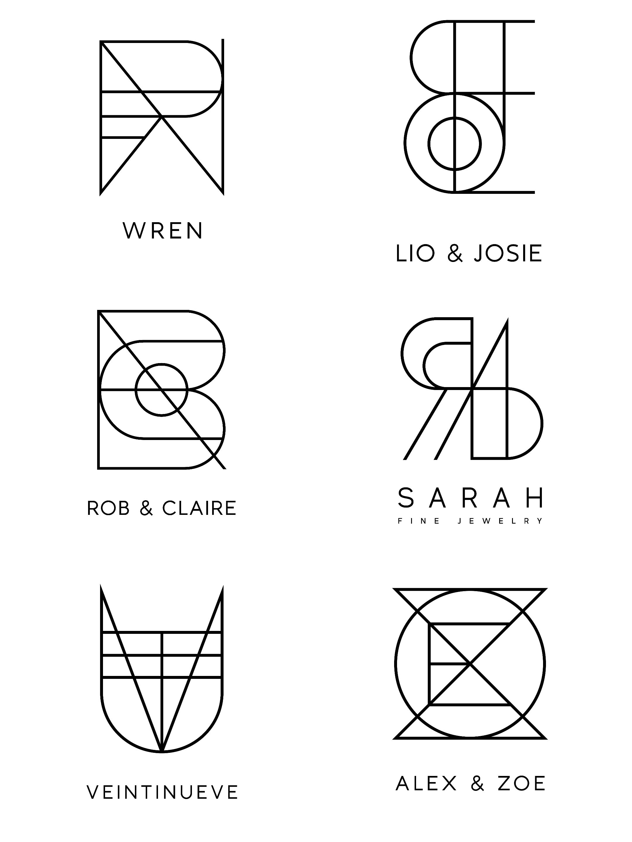 Couples Name Logo Design. Personalised Minimalistic Tattoo, Name ...