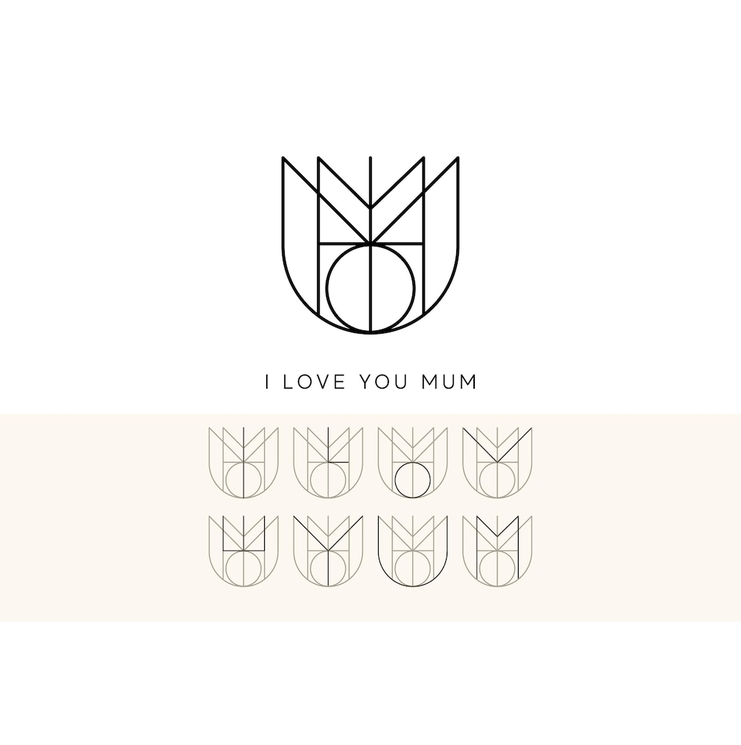 Personalized Name Logo Design: Minimalist Couple's Monogram Tattoo Idea ...