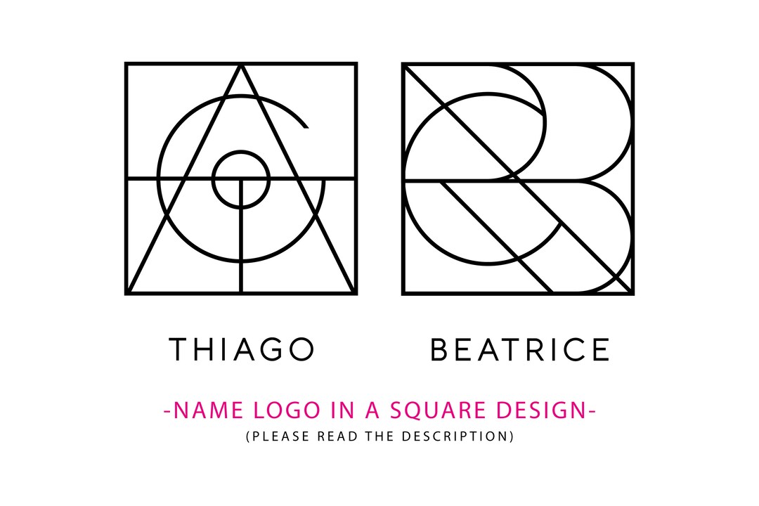 Custom Name Logo Design. Personalised Minimalistic Tattoo - Etsy