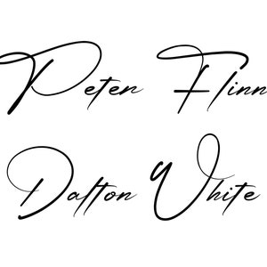 Custom Name Signature Design. Personalised Handwritten Style Signature ...