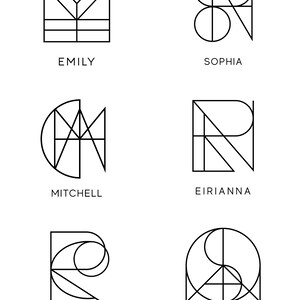 One Name Logo Design. Personalised Minimalistic Tattoo Idea, Branding ...