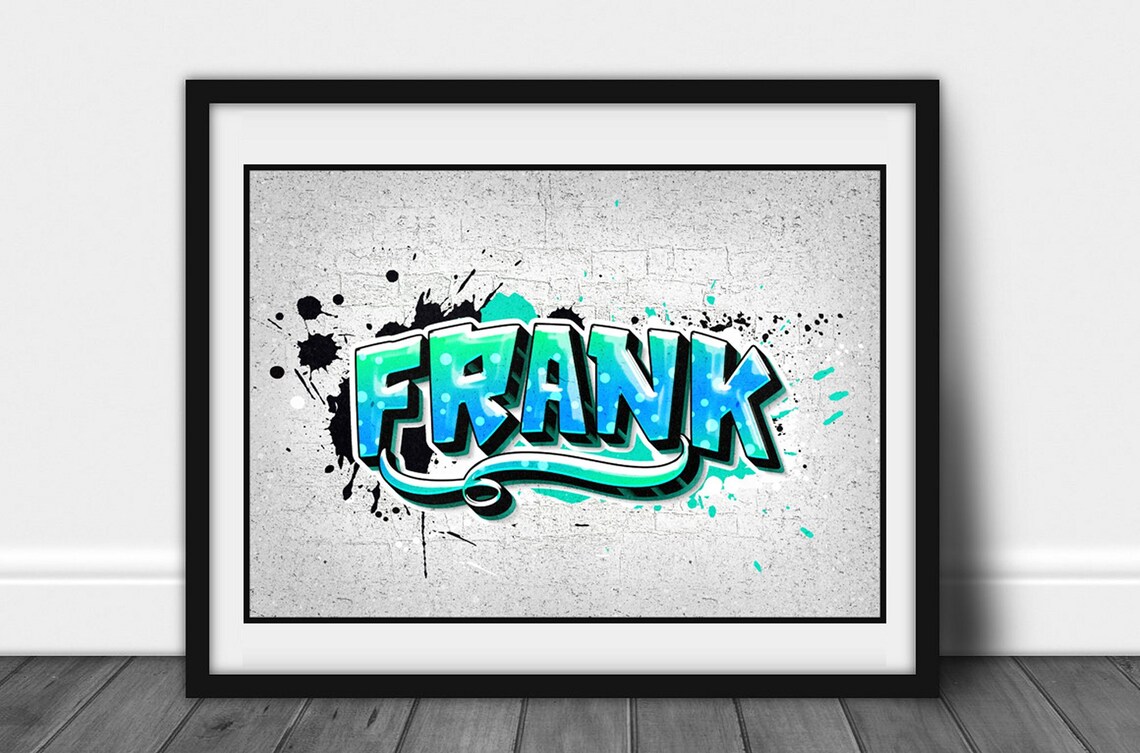 Custom Graffiti Name Poster Digital Art Different Styles | Etsy