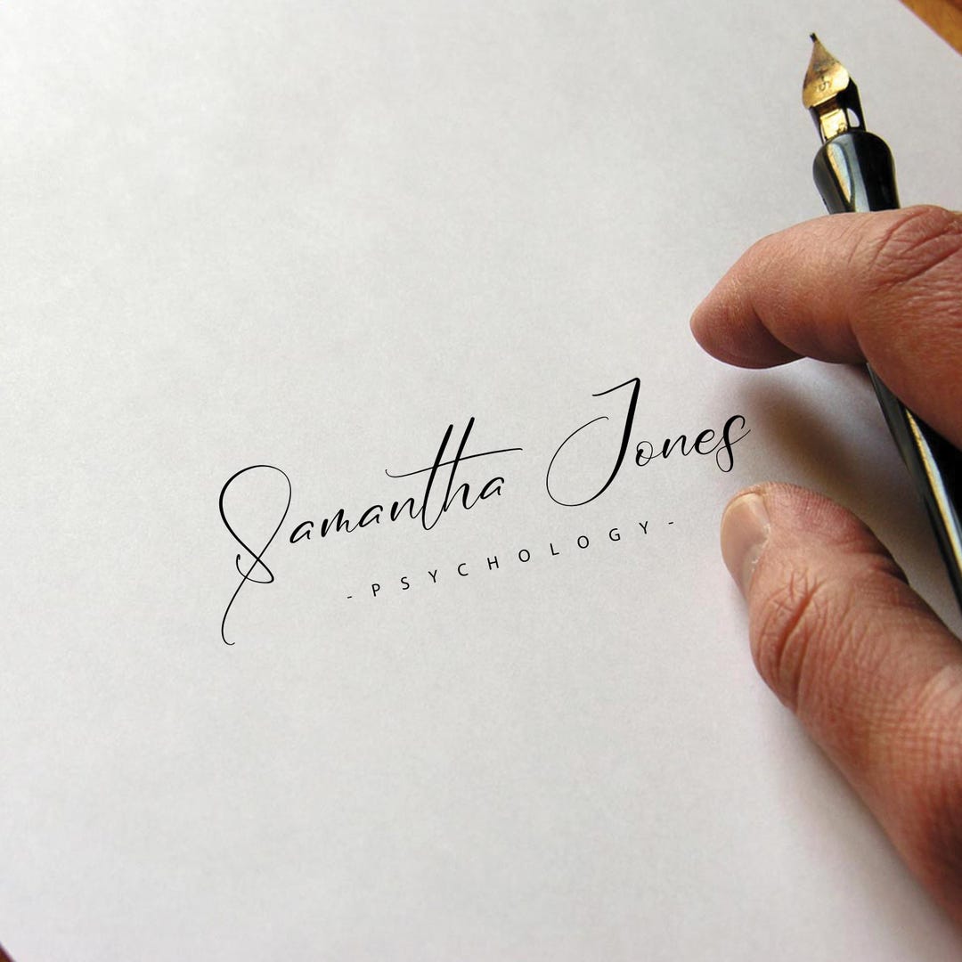 Custom Signature Logo Design: Handwritten Style Digital Name Logo ...