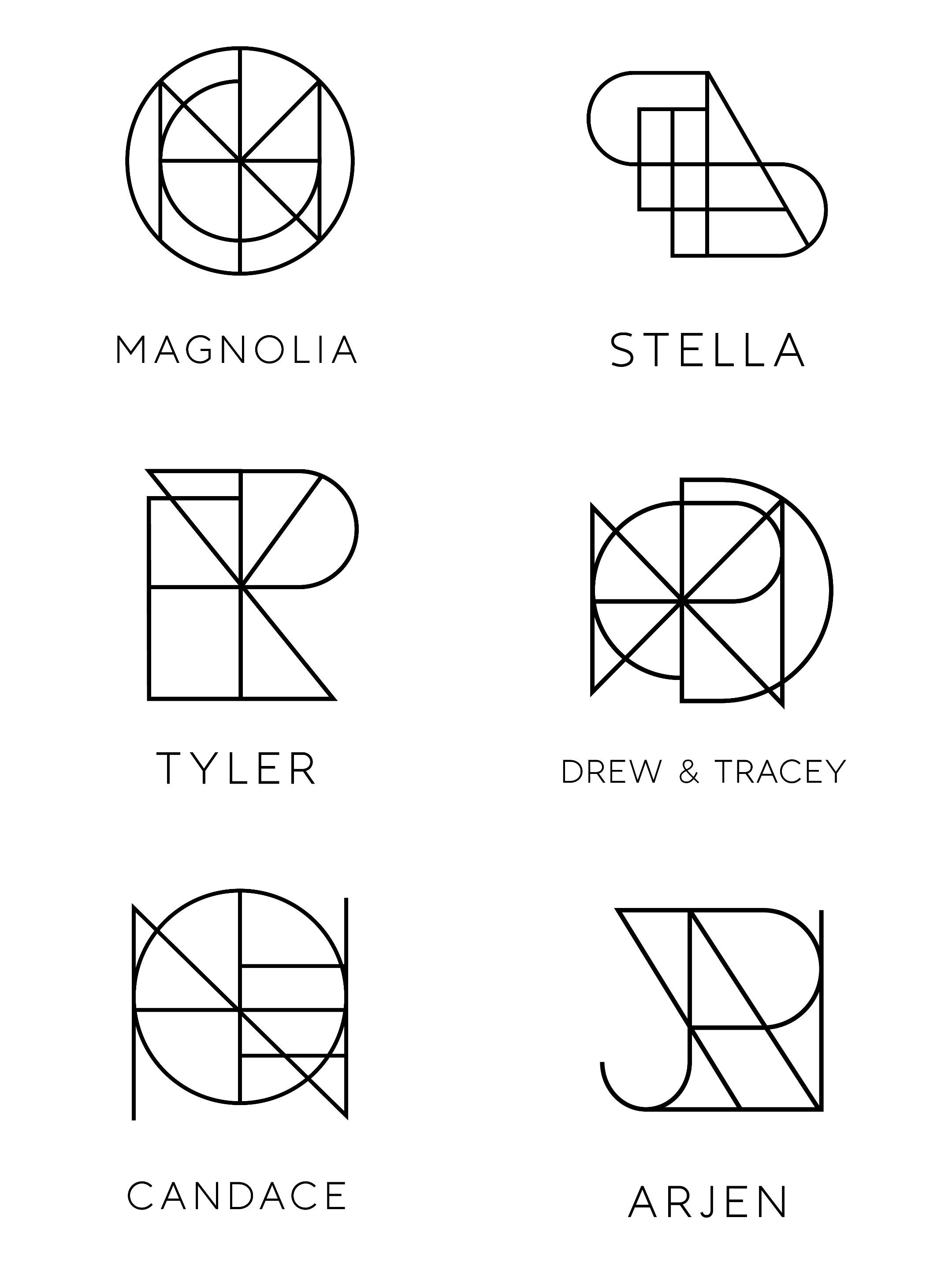 Couples Name Logo Design. Personalised Minimalistic Tattoo, Name ...
