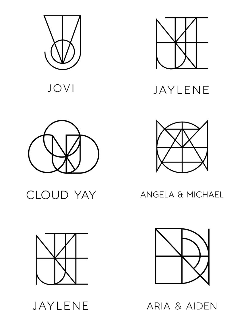 Custom Name Logo Design. Personalised Minimalistic Tattoo - Etsy