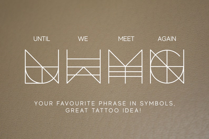 Custom Name Logo Phrase Tattoo Design. Word Quote Monogram. - Etsy