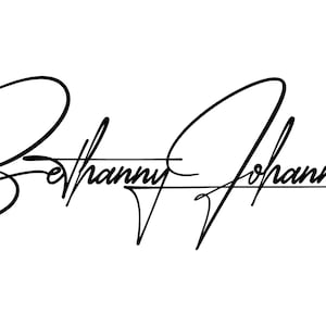 Personalized Handwritten Style Edgy Signature Logo Design (digital) - Etsy