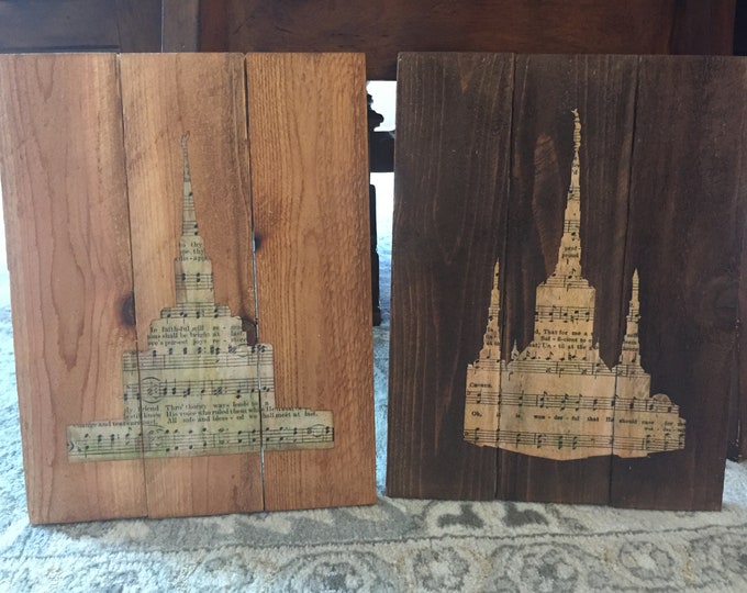 Custom LDS Temple Hymn Signs - Etsy