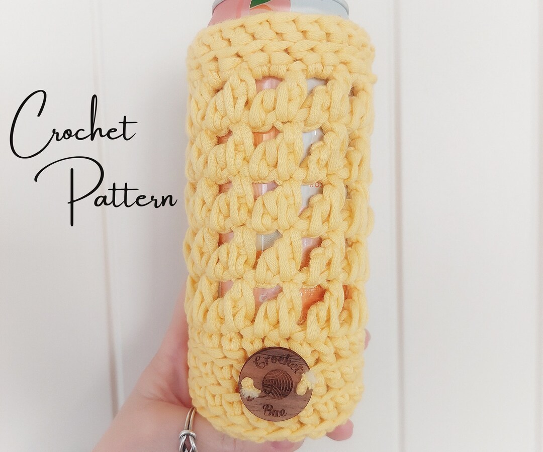 Mila Slim Can Cozy - Can Cozy Crochet Pattern - Tall Can Cozy - Slim ...