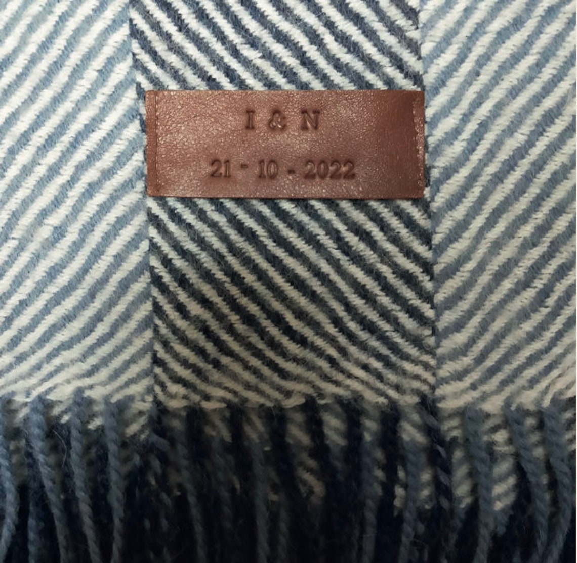 Custom Leather Labels for Plaids & Cushions – Refined and Unique Gift ...