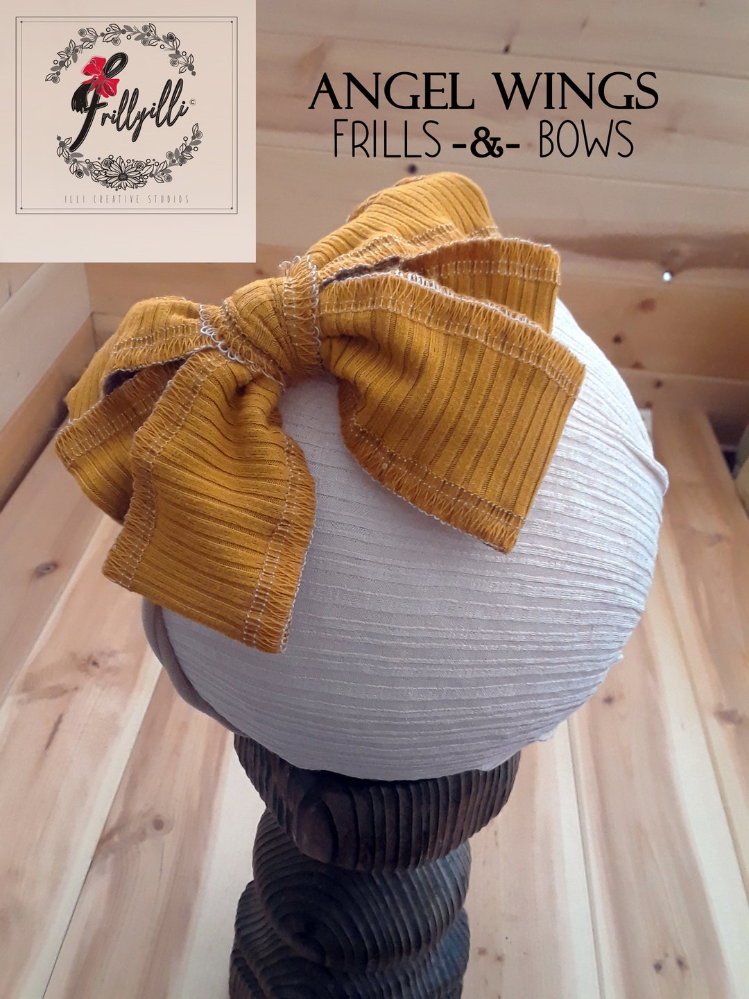 Fall Angel Wing Bows Soft Stretch Frillyilli Custom Bows - Etsy