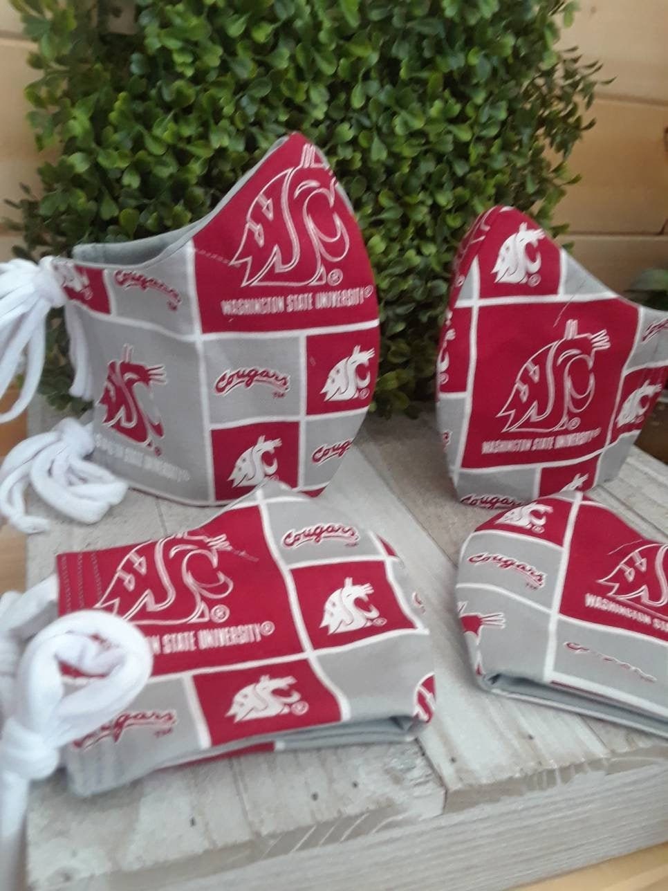 WSU Masks Deluxe 4 Layer Protection 2 Wearing Options Soft - Etsy