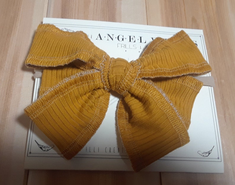 Fall Angel Wing Bows Soft Stretch Frillyilli Custom Bows - Etsy